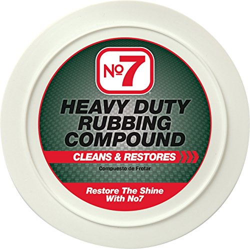 No.7 Heavy Duty Rubbing Compound - 10 Fl Oz - Cleans and Restores - Removes Deep Scratches and Stains - Restores Shine to Dull Finishes