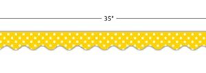 Teacher Created Resources Yellow Mini Polka Dots Border Trim, Yellow (4668)