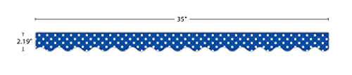 Teacher Created Resources Blue Mini Polka Dots Border Trim, Blue (4666)