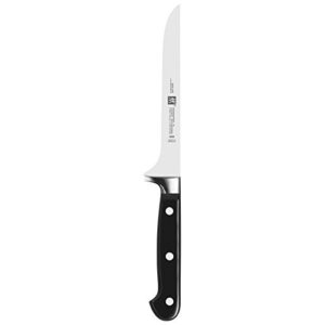 zwilling  j.a. henckels professional s, flexible boning knife, kitchen knife, german knife, 5.5 inch, stainless steel, black