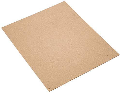 Grafix Medium Weight 8.5 x 11”, Natural Pack of 25 – Acid-Free 0.057” Chipboard Sheets, Create Three-Dimensional Embellishments for Cards, Papercrafts, Mixed Media, Home Décor, 25 Count