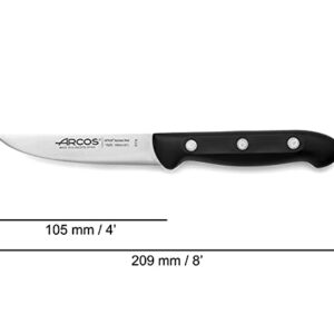 ARCOS Maitre Vegetable Knife, 100 mm | 4" Inch, Black