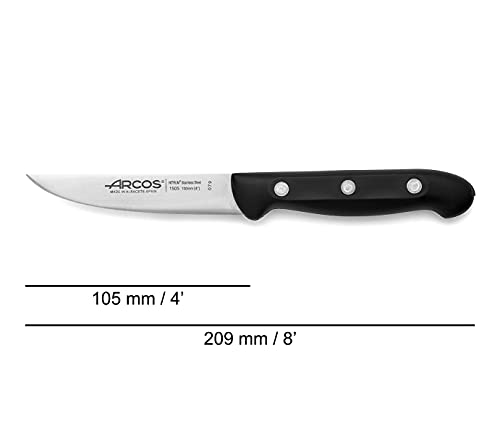 ARCOS Maitre Vegetable Knife, 100 mm | 4" Inch, Black