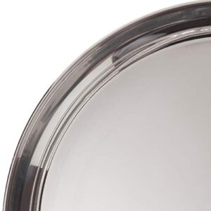 Libertyware 16 Inch Round Stainless Steel Serving Tray, Silver