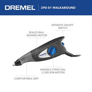 Dremel 120-Volt Engraver Rotary Tool with Stencils - Crafting Machine Perfect for DIY Personalizing and Engraving Leather, Metal, Glass, and Wood , Black, 290-02