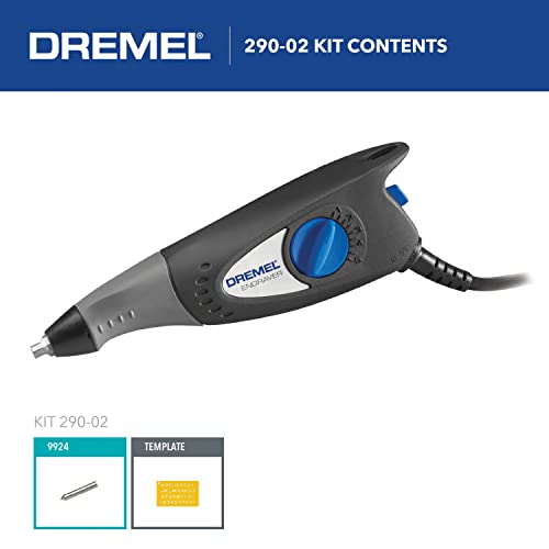 Dremel 120-Volt Engraver Rotary Tool with Stencils - Crafting Machine Perfect for DIY Personalizing and Engraving Leather, Metal, Glass, and Wood , Black, 290-02