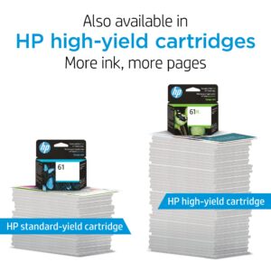 Original HP 61 Black Ink Cartridge | Works with DeskJet 1000, 1010, 1050, 1510, 2050, 2510, 2540, 3000, 3050, 3510; ENVY 4500, 5530; OfficeJet 2620, 4630 Series | Eligible for Instant Ink | CH561WN