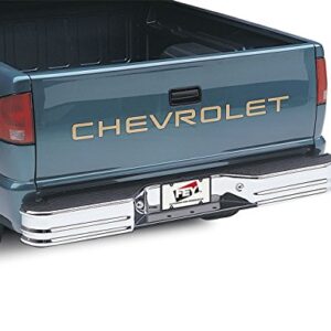 Fey 21002 SureStep Universal Chrome Replacement Rear Bumper (Requires Fey vehicle specific mounting kit sold separately)