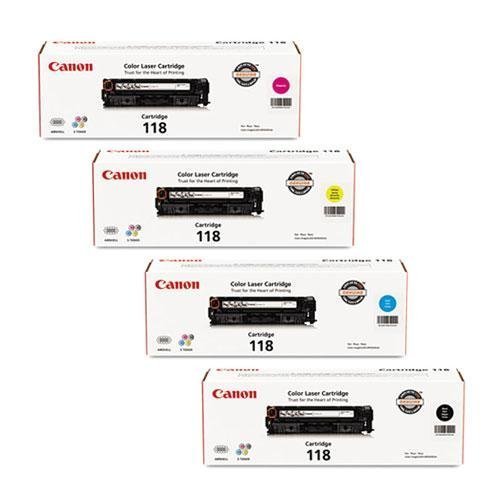 Canon 2660B015AA Original 118 Black, Cyan, Magenta, Yellow for The Color imageCLASS MF8350Cdn