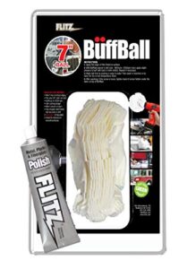 flitz wb201-50 blue x-large original buff ball in clamshell, 7-inch