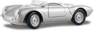 maisto 1:18 scale porsche 550a spyder diecast vehicle, silver