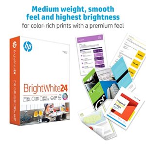 HP Printer Paper | 8.5 x 11 Paper | BrightWhite 24 lb |1 Ream - 500 Sheets| 100 Bright | Made in USA - FSC Certified | 203000R