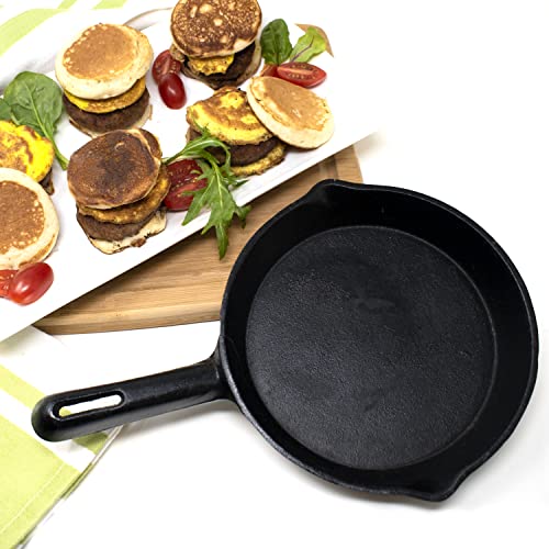 Norpro 5.5 In Cast Iron Skillet, 1 EA, Black