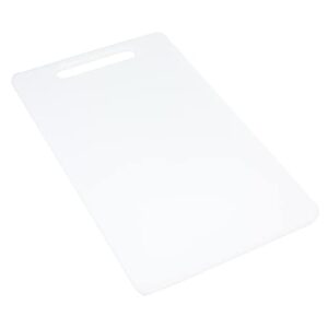 chef craft basic solid plastic cutting board, 17.5 x 11 inch, white