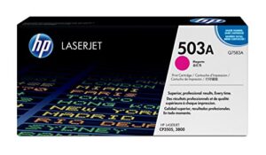 original hp 503a magenta toner cartridge | works with hp color laserjet 3800, cp3505 series | q7583a