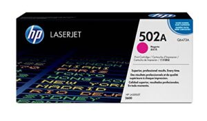 original hp 502a magenta toner cartridge | works with hp color laserjet 3600 series | q6473a