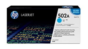 original hp 502a cyan toner cartridge | works with hp color laserjet 3600 series | q6471a