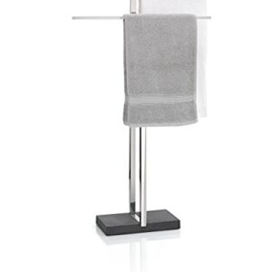 Blomus Floor Standing Towel Rack Stand, Polished Stainless Steel