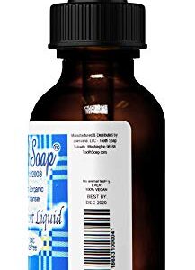 Tooth Soap – Peppermint Liquid – 2 oz – All Natural, Fluoride-Free Tooth & Gum Cleaner – Enhanced with Organic Coconut & Extra Virgin Olive Oil with Essential Oils