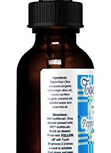 Tooth Soap – Peppermint Liquid – 2 oz – All Natural, Fluoride-Free Tooth & Gum Cleaner – Enhanced with Organic Coconut & Extra Virgin Olive Oil with Essential Oils