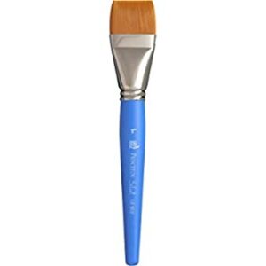 Princeton Select Artiste, Series 3750, Paint Brush for Acrylic, Watercolor and Oil, Flat Wash, 1 Inch