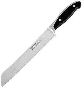 henckels forged synergy bread knife, 8-inch, black/stainless steel