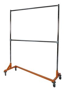 double rail medium duty z rack garment rack