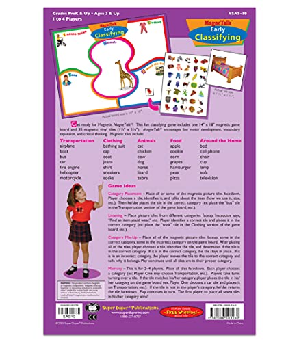 Super Duper Publications | Magnetic Early Classifying Board Game | Educational Learning Resource for Children