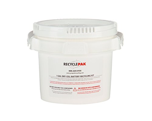 Veolia SUPPLY-069 1 GAL Dry Cell Battery Recycling Pail