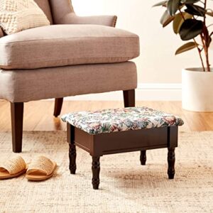 Frenchi Furniture Foot Stool, Cherry