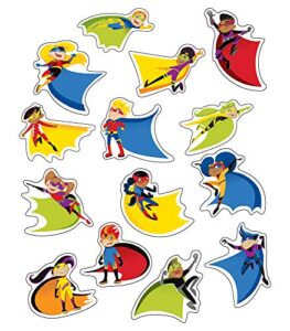 carson dellosa 42 piece superhero kid bulletin board cutouts, super hero classroom cutouts for superhero party decorations and room décor, comic boards, classroom labels, and classroom décor