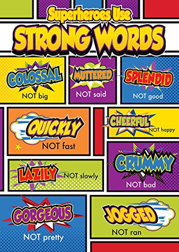 Carson Dellosa Super Power Super Word Choices Bulletin Board Set (110311)