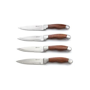 outset qj91 jackson steakhouse knife set, 0.75 x 1 x 10.25 inches, brown