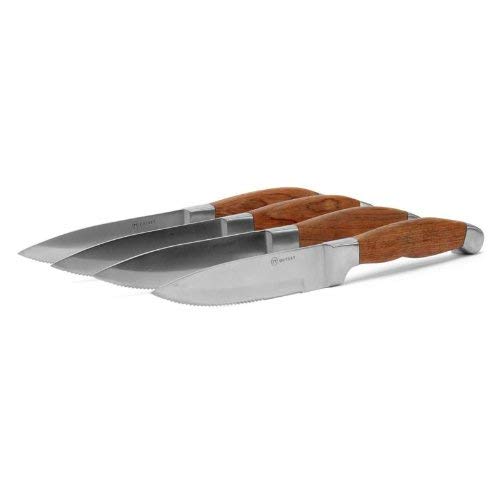 Outset QJ91 Jackson Steakhouse Knife Set, 0.75 x 1 x 10.25 inches, Brown