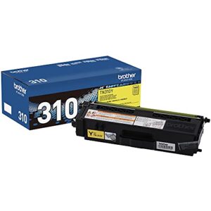 brother genuine tn310y color laser yellow toner cartridge