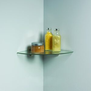 Knape & Vogt Vogt Kt-0134-1212Sn Decorative Corner Glass Shelf Kit L X 12 in W, 12 x 12"