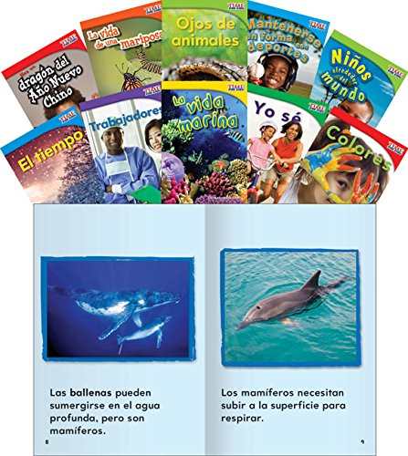 Teacher Created Materials - TIME for Kids Informational Text Readers (Spanish) Set 2 - 10 Book Set - Grade 1 - Guided Reading Level A - I