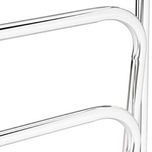 King's Brand Furniture-Kenneth Metal 3 Tier Freestanding Bathroom Towel Rack Stand, Chrome