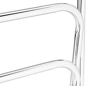 King's Brand Furniture-Kenneth Metal 3 Tier Freestanding Bathroom Towel Rack Stand, Chrome