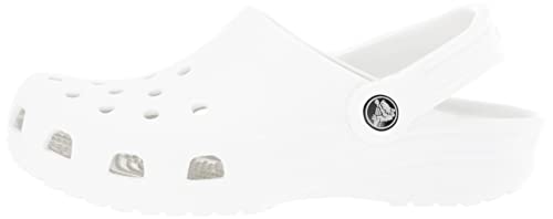 Crocs Unisex-Adult Classic Clogs (Best Sellers), White, 8 Men/10 Women