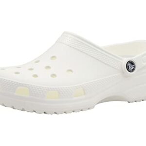 Crocs Unisex-Adult Classic Clogs (Best Sellers), White, 8 Men/10 Women