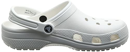 Crocs Unisex-Adult Classic Clogs (Best Sellers), White, 8 Men/10 Women