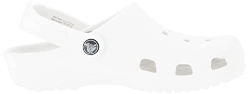 Crocs Unisex-Adult Classic Clogs (Best Sellers), White, 8 Men/10 Women