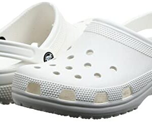 Crocs Unisex-Adult Classic Clogs (Best Sellers), White, 8 Men/10 Women