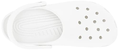 Crocs Unisex-Adult Classic Clogs (Best Sellers), White, 8 Men/10 Women