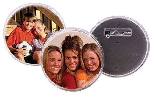 3" DIY Snap Together Pin Back Buttons - 12 Pack