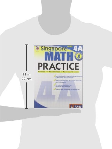 Singapore Math Level 4A 5th Grade Math Workbooks, Singapore Math Grade 5, Whole Numbers, Angles, and Fractions Workbook, 5th Grade Math Classroom or Homeschool Curriculum