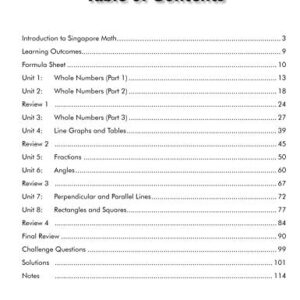 Singapore Math Level 4A 5th Grade Math Workbooks, Singapore Math Grade 5, Whole Numbers, Angles, and Fractions Workbook, 5th Grade Math Classroom or Homeschool Curriculum