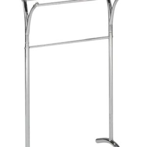 King's Brand Furniture-3 Tier Metal Freestanding Bathroom Towel Rack Stand Organizer, Chrome