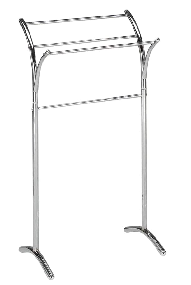 King's Brand Furniture-3 Tier Metal Freestanding Bathroom Towel Rack Stand Organizer, Chrome